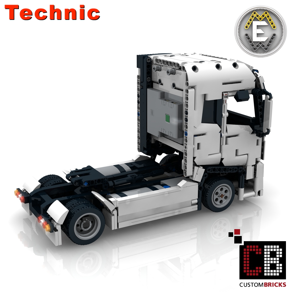 CUSTOMBRICKS.de - LEGO Technik Modell Custom RC 4x2 Truck - Polar Bear ...