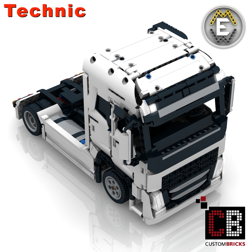 CUSTOMBRICKS.de - LEGO Technik Modell Custom RC 4x2 Truck - Polar Bear ...