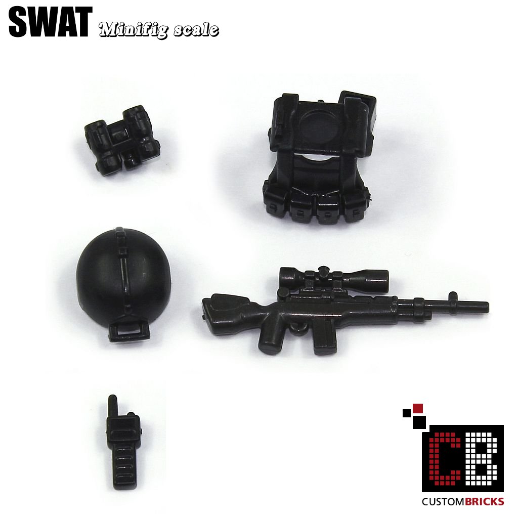 CUSTOMBRICKS.de - CUSTOM Modell MOC City SWAT Special order command ...