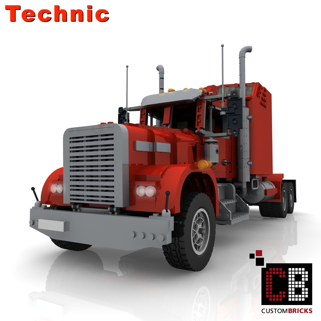 CUSTOMBRICKS.de - LEGO Custom US Truck - RC Show Truck Technic model ...