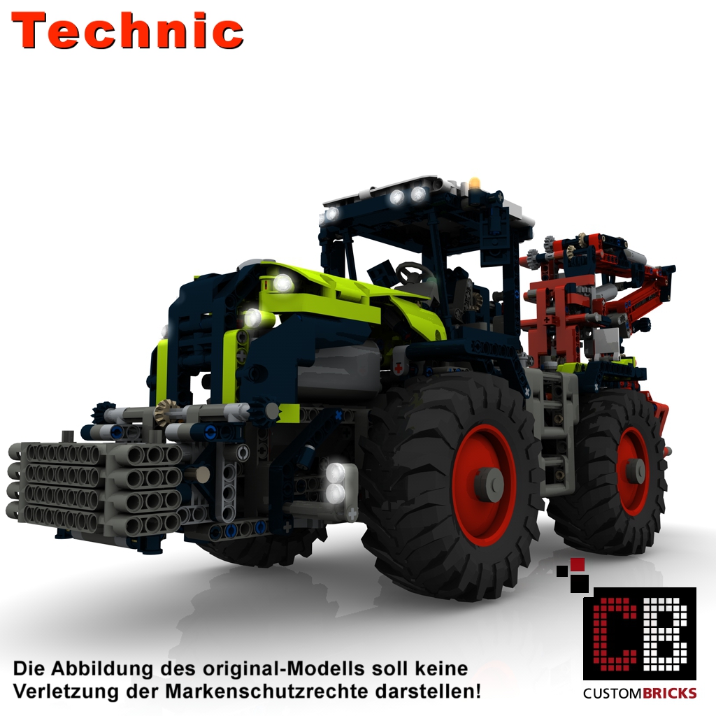 CUSTOMBRICKS.de - LEGO Technic model Custom additional model forestry ...