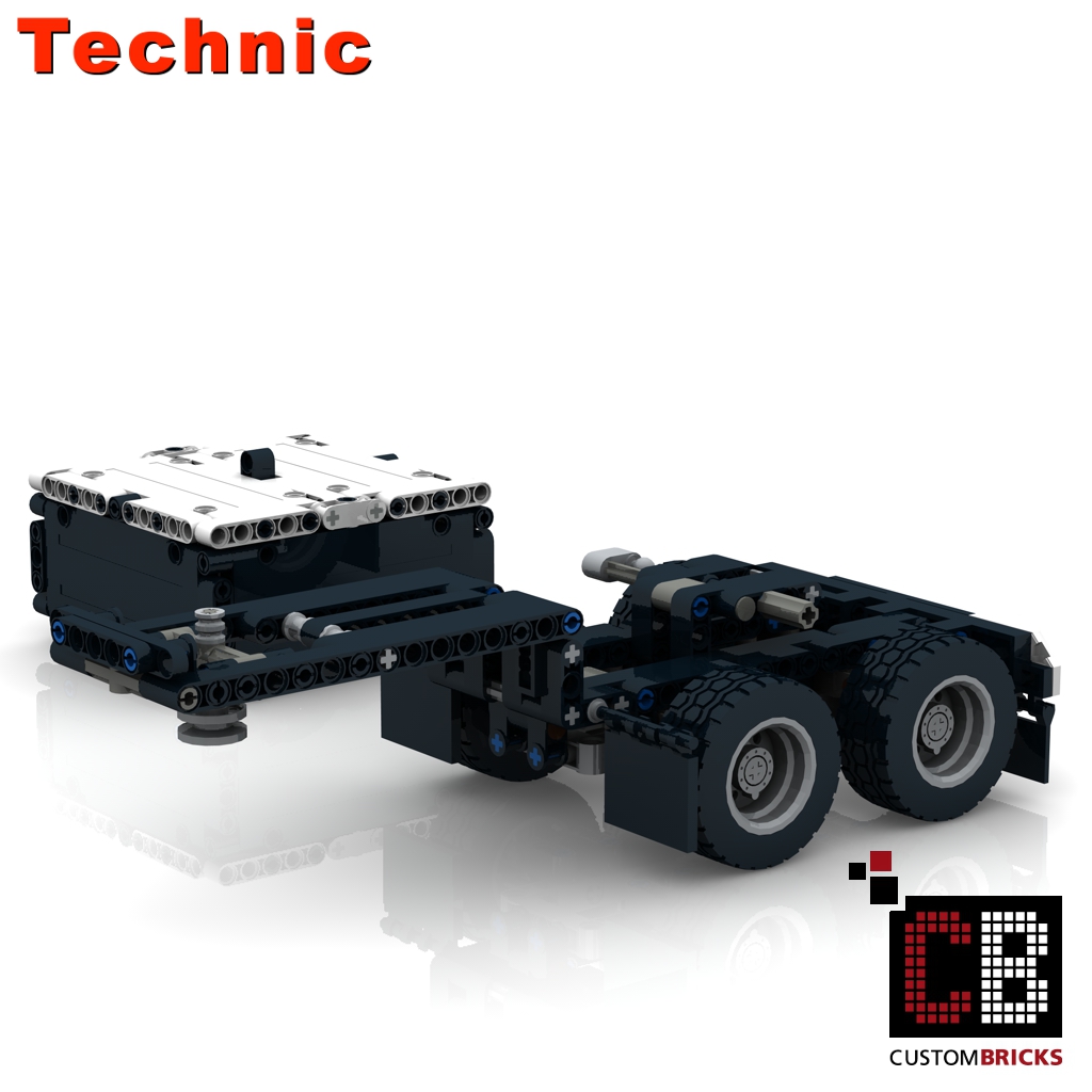 CUSTOMBRICKS.de - LEGO Technic model Custom MACK Dolly - Trailer ...