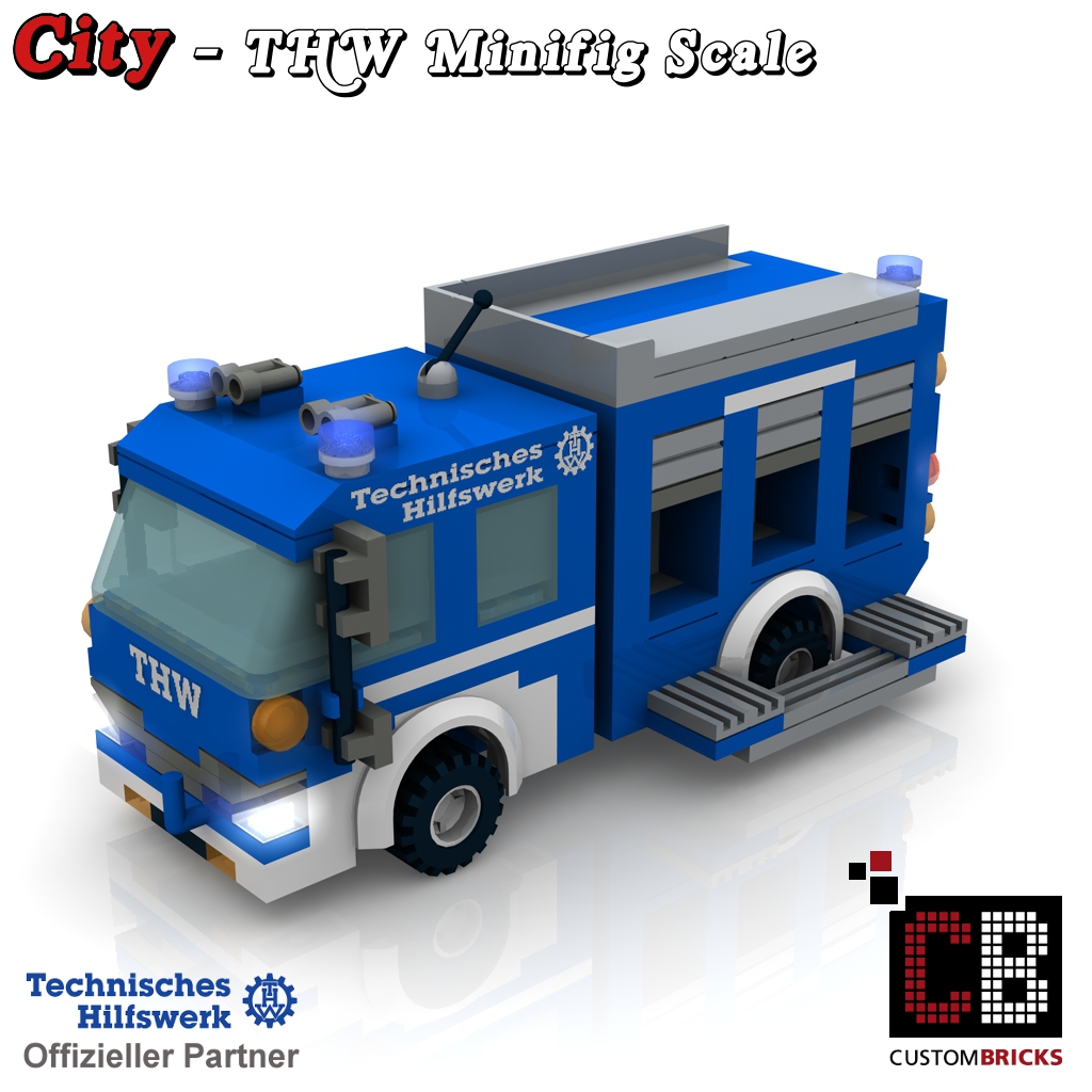 CUSTOMBRICKS.de - LEGO Custom Moc City THW Model Bauanleitung ...
