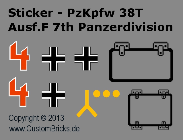 CUSTOMBRICKS.de - CUSTOM-38T-Tank-Soldierf-LEGO WW2 WWII
