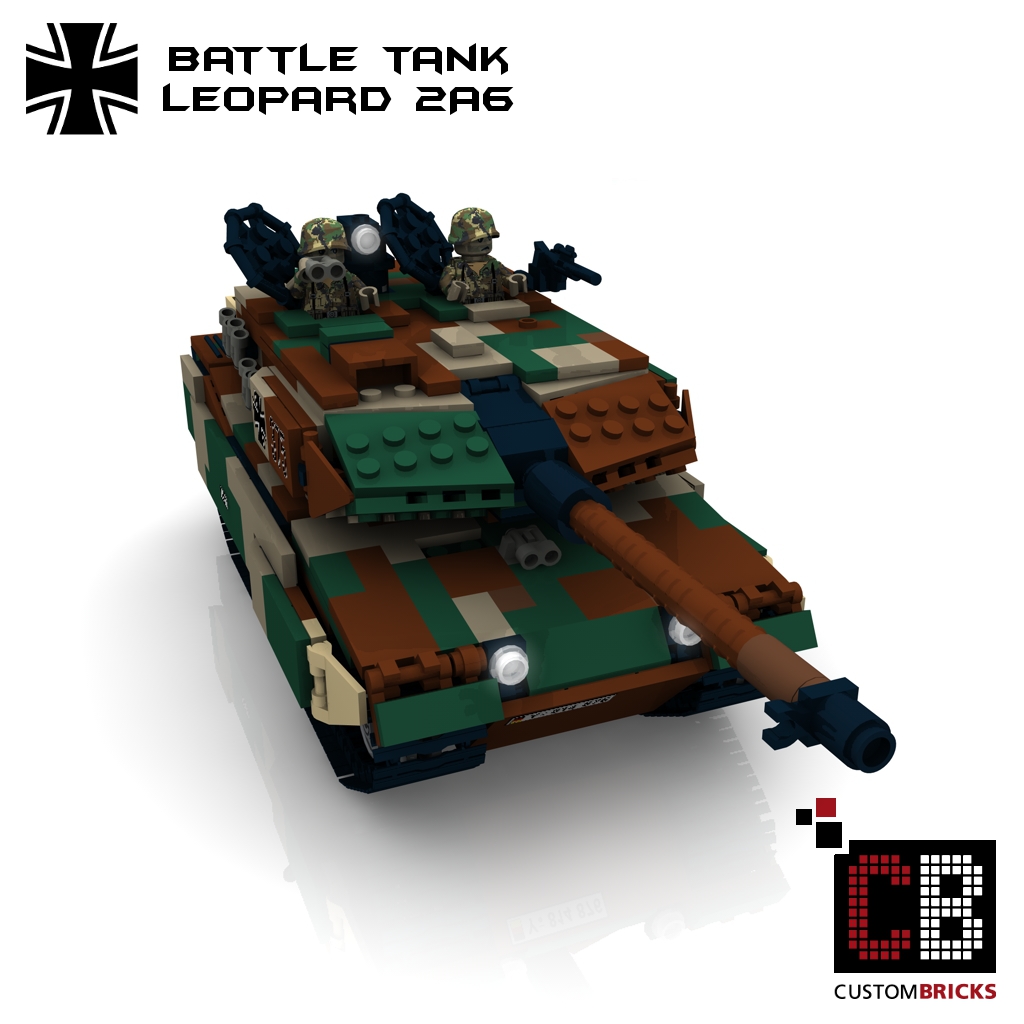 CUSTOMBRICKS.de - LEGO-Custom-Modern-Warfare-Bundeswehr-Panzer-Tank ...