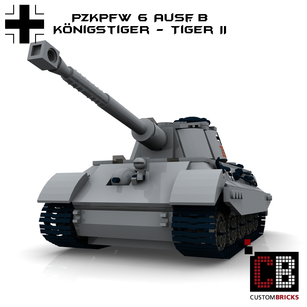 CUSTOMBRICKS.de - LEGO-Custom-WW2-Panzer-PzKpfw-VI-Ausf-B-Tiger-2-II ...