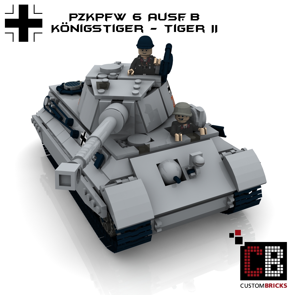 CUSTOMBRICKS.de - LEGO-Custom-WW2-Panzer-PzKpfw-VI-Ausf-B-Tiger-2-II ...