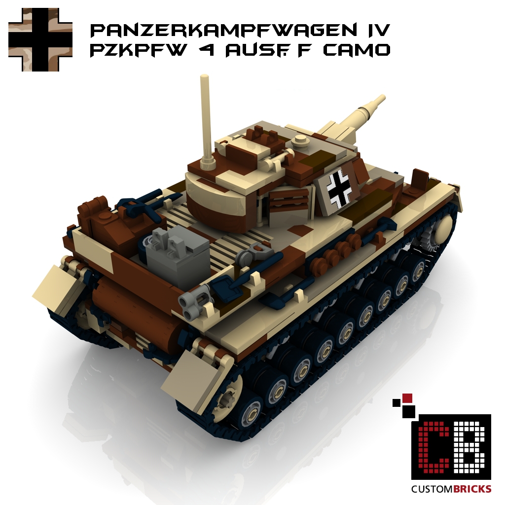 CUSTOMBRICKS.de - LEGO-Custom-WW2-Panzer-PzKpfw-IV-Panzerkampfwagen-4-CAMO