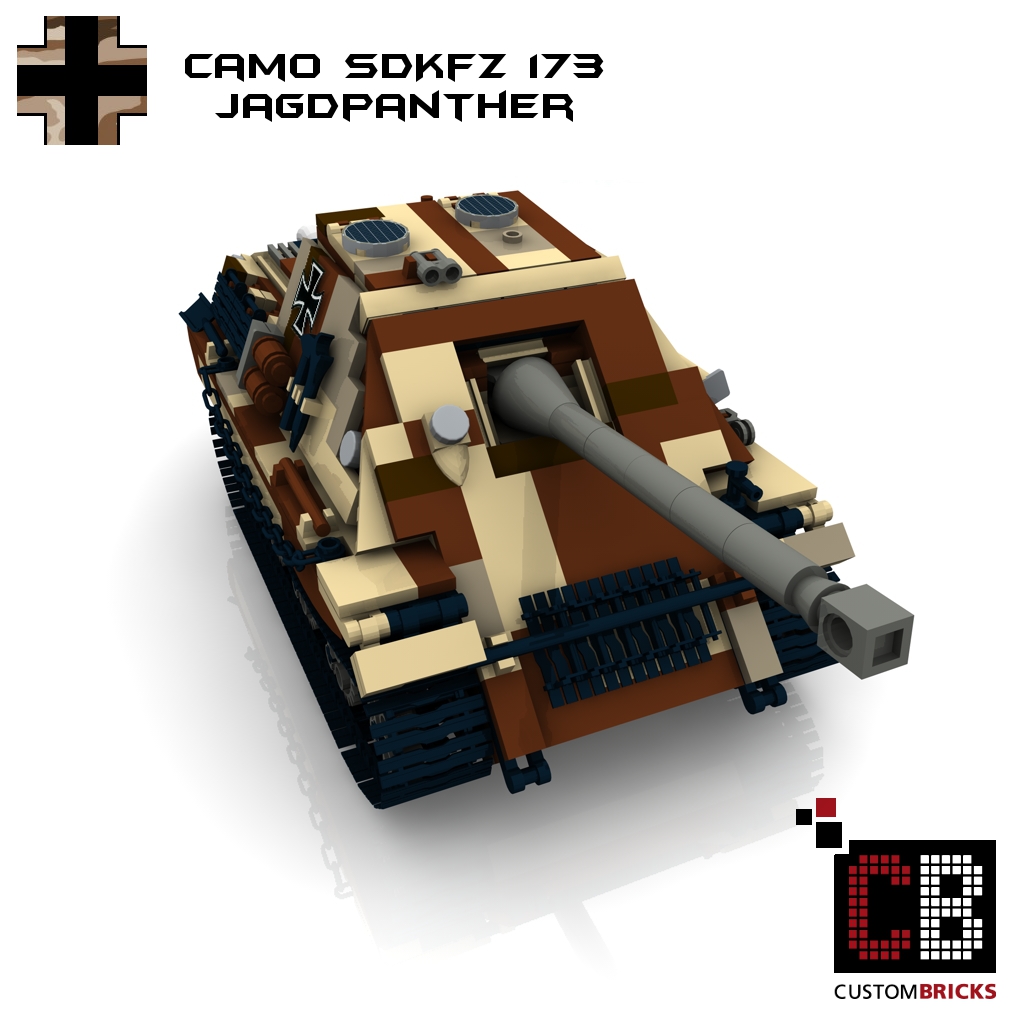 CUSTOMBRICKS.de - LEGO-Custom-WW2-Panzer-CAMO-SdKfz-173-Jagdpanther