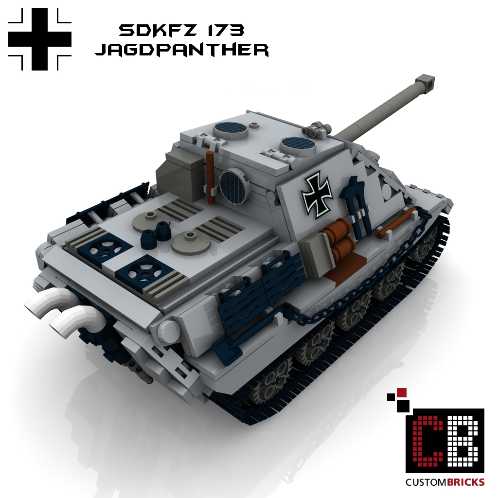 CUSTOMBRICKS.de - LEGO-Custom-WW2-Tank-SdKfz-173-Jagdpanther