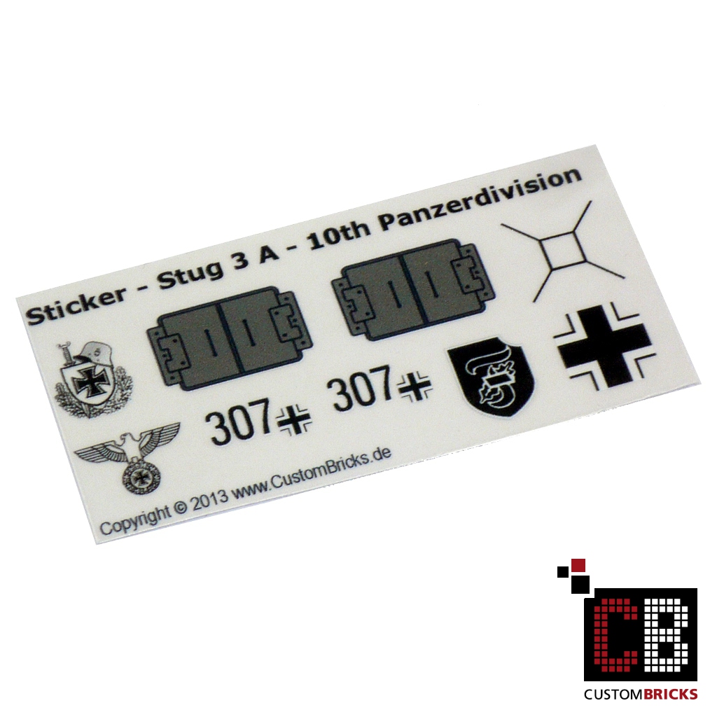 CUSTOMBRICKS.de - Custom Sticker Decals Panzer Tank Fahrzeuge Vehicle ...