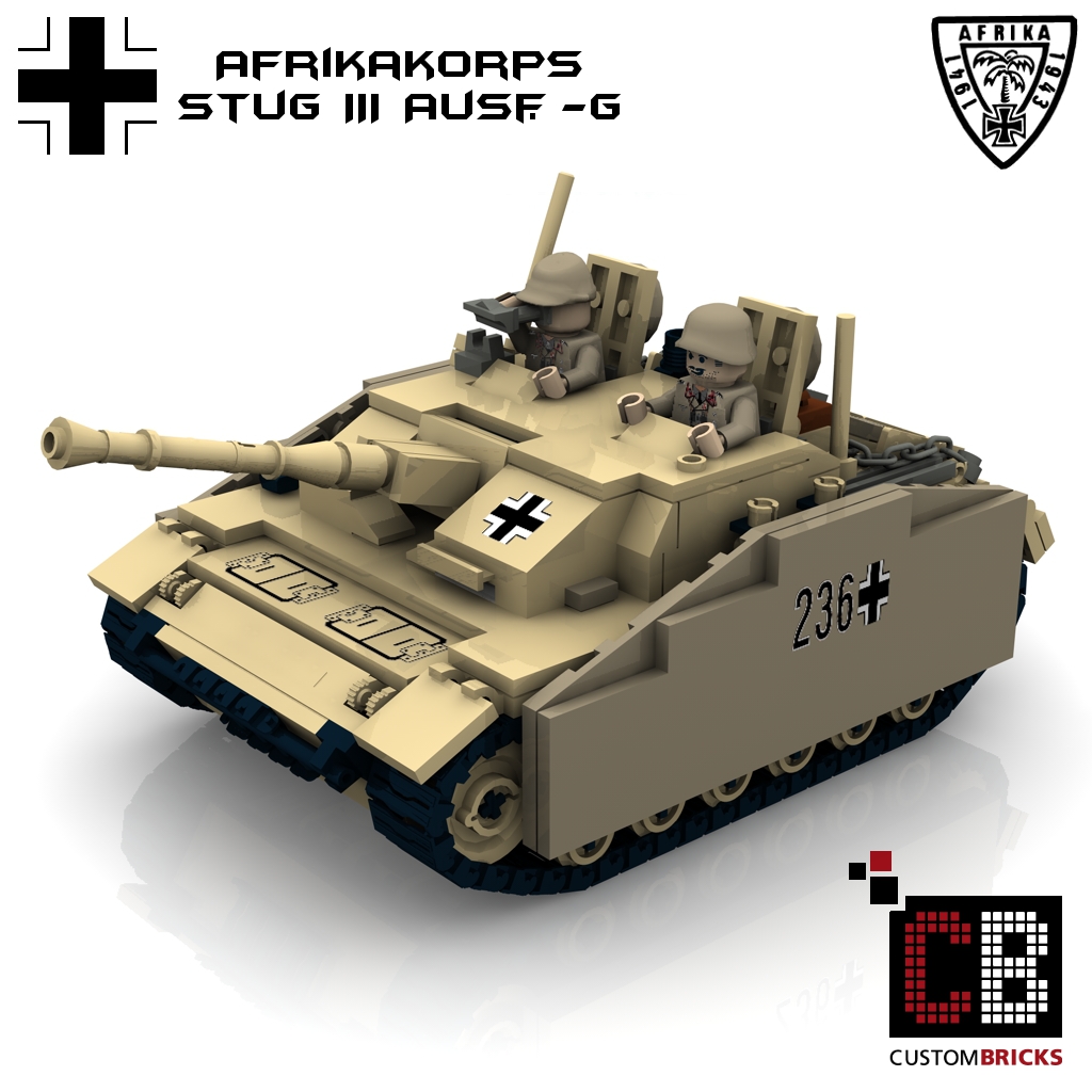 CUSTOMBRICKS.de - LEGO WW2 WWII Wehrmacht Panzer Tank Sturmgeschütz ...