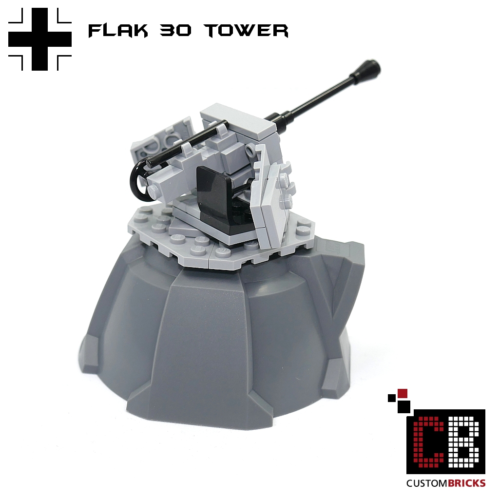 CUSTOMBRICKS.de - LEGO WW2 WWII Wehrmacht Bunker Artillerie Artillery ...