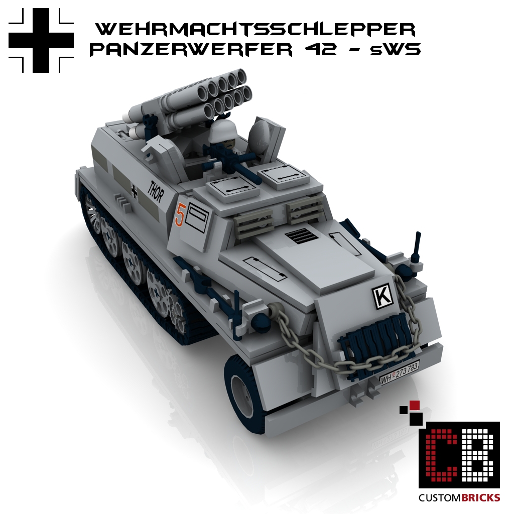 CUSTOMBRICKS.de - LEGO Custom MOC WW2 WWII Wehrmacht schwerer ...