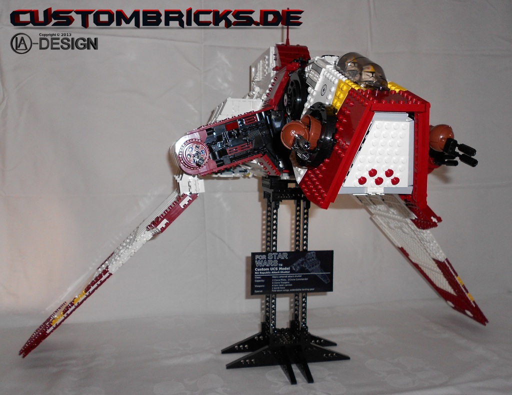 CUSTOMBRICKS.de - LEGO-Custom-Star-Wars-NRAS-Nu-Republic-Attack-Shuttel